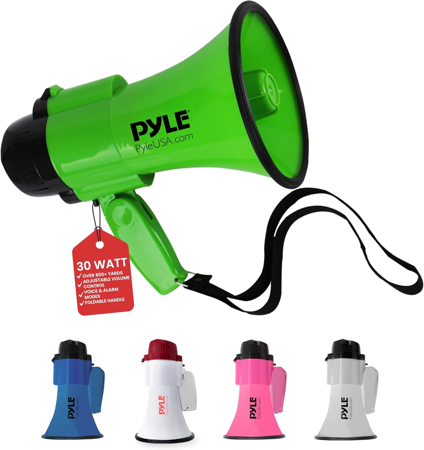 Portable Megaphone Speaker Siren Bullhorn - Compact and Battery ...
