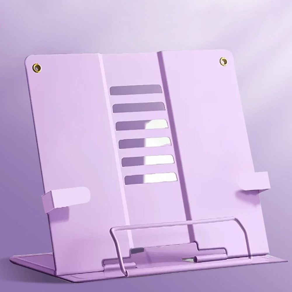 Portable Metal Book Reading Stand Adjustable Foldable Documents Holder ...