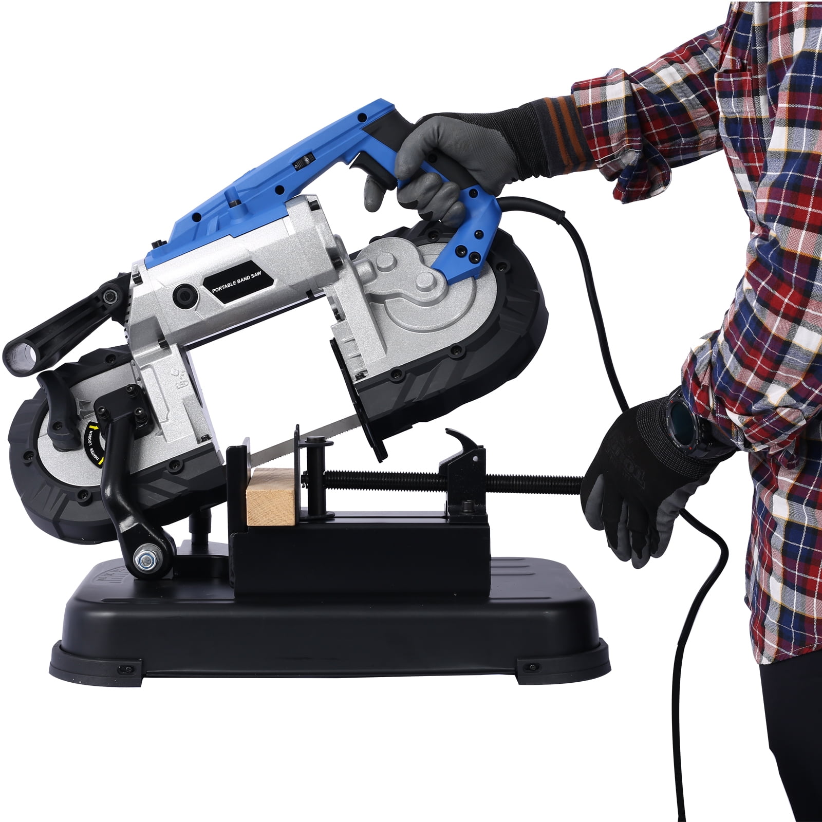 Portable Metal Cutting Bandsaw, Band Saw with Removable Stainless Steel ...