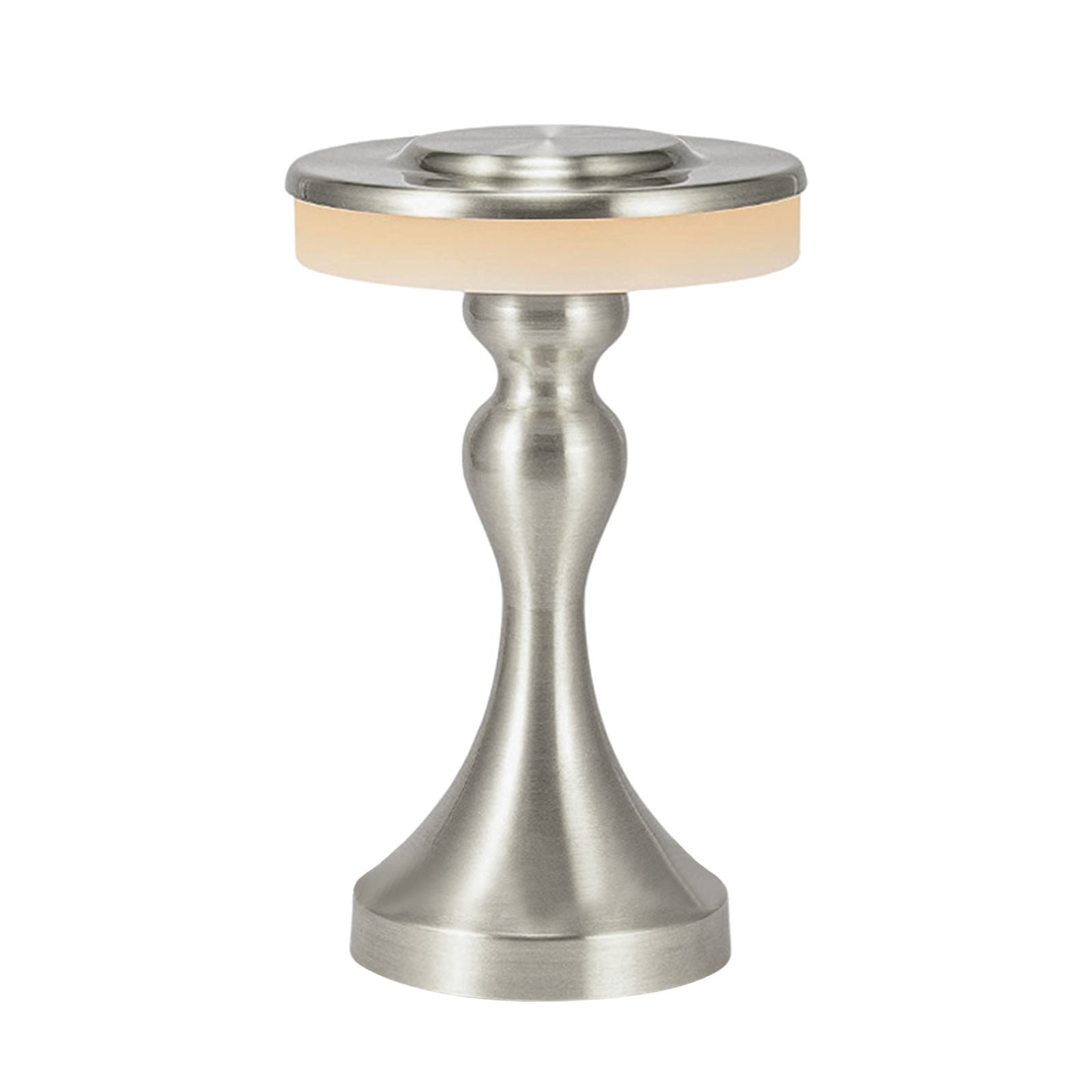 Portable Metal LED Table Lamp,3 Color Touch Sensor Control Rechargeable ...