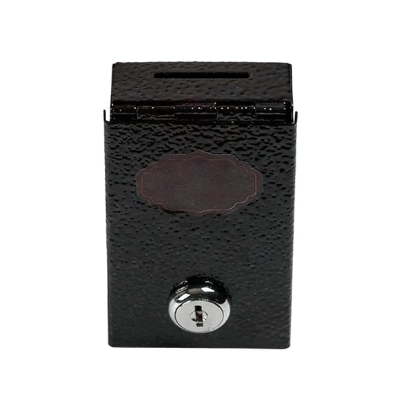 Portable Metal Security Box for Valuables Pocket Size Lockable Cash ...
