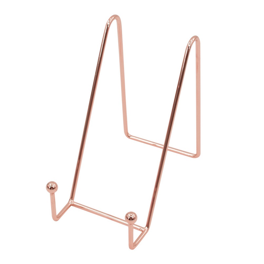 Portable Metal Stand for Books, Metal Plate Display, Stylish Rose Gold ...