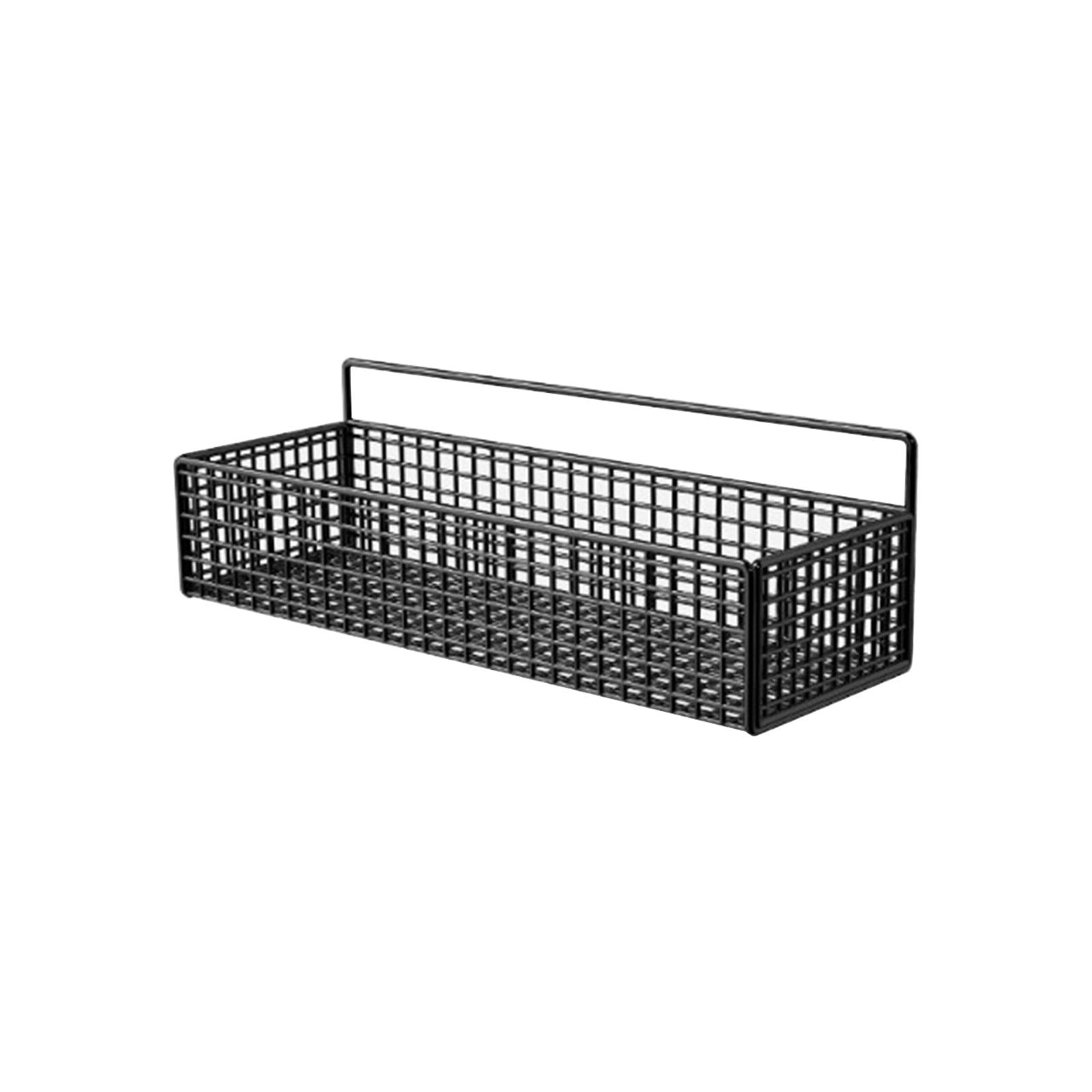 Portable Metal Wire Wall Mount Decor Storage Organizer Basket Bin ...