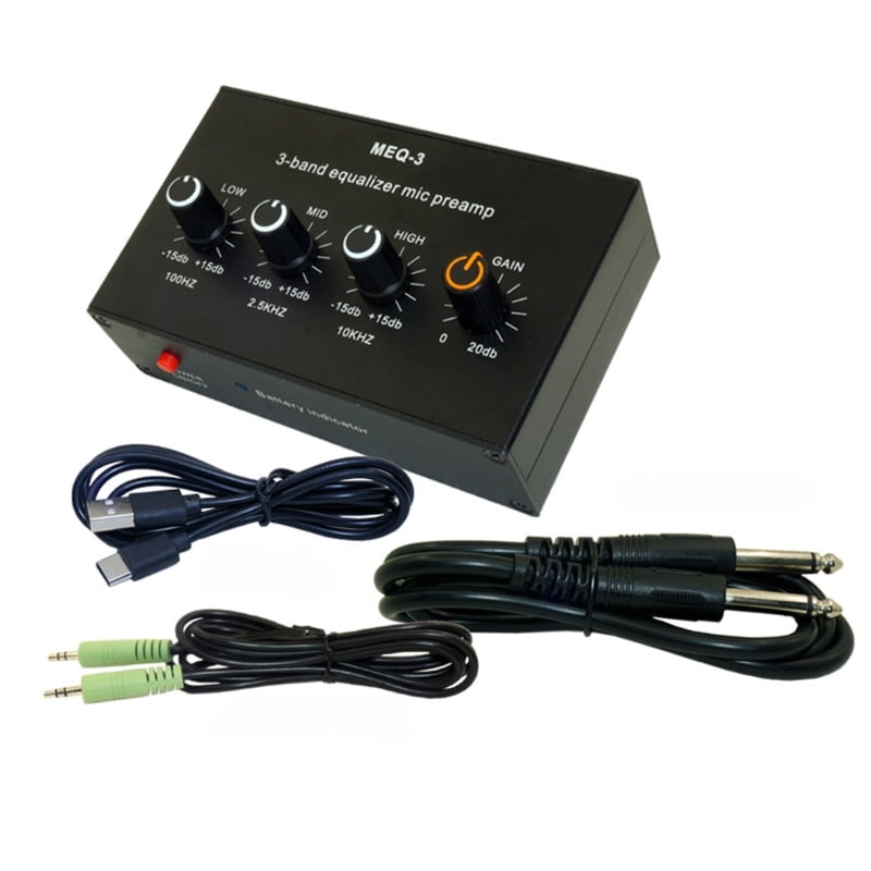 Portable Microphone Preamp High Medium Low Equalization for Condenser ...