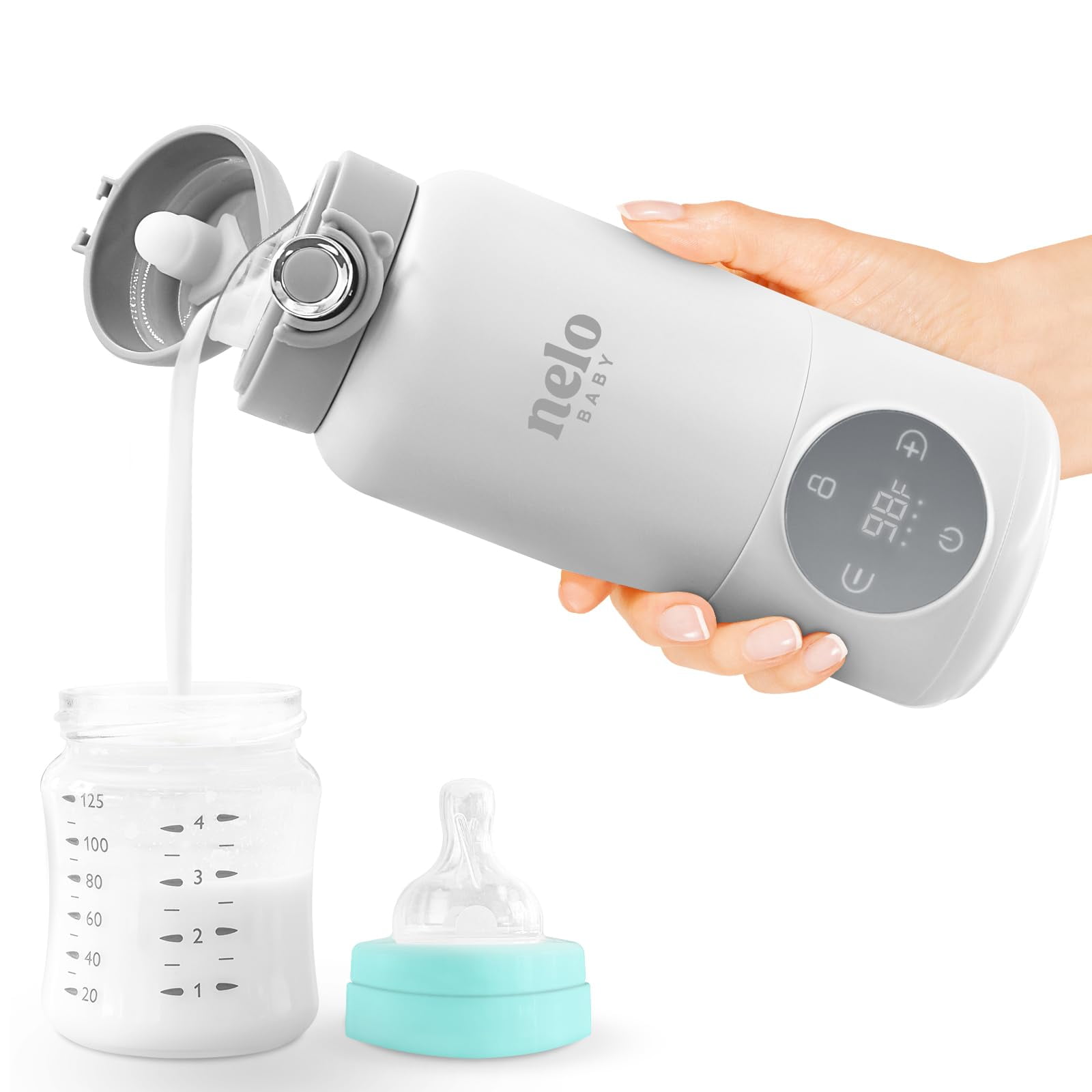 Portable Milk Warmer With Large 16Oz Capacity, Super Fast Charging ...