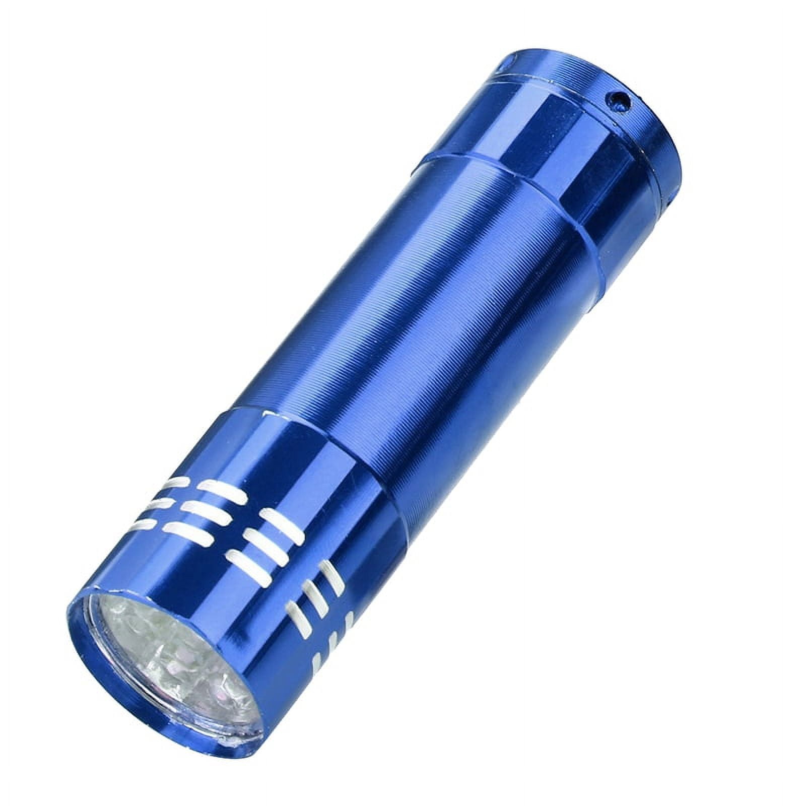 Portable Mini Aluminum Multifunction 9LED Flashlight Torch Light Pocket ...