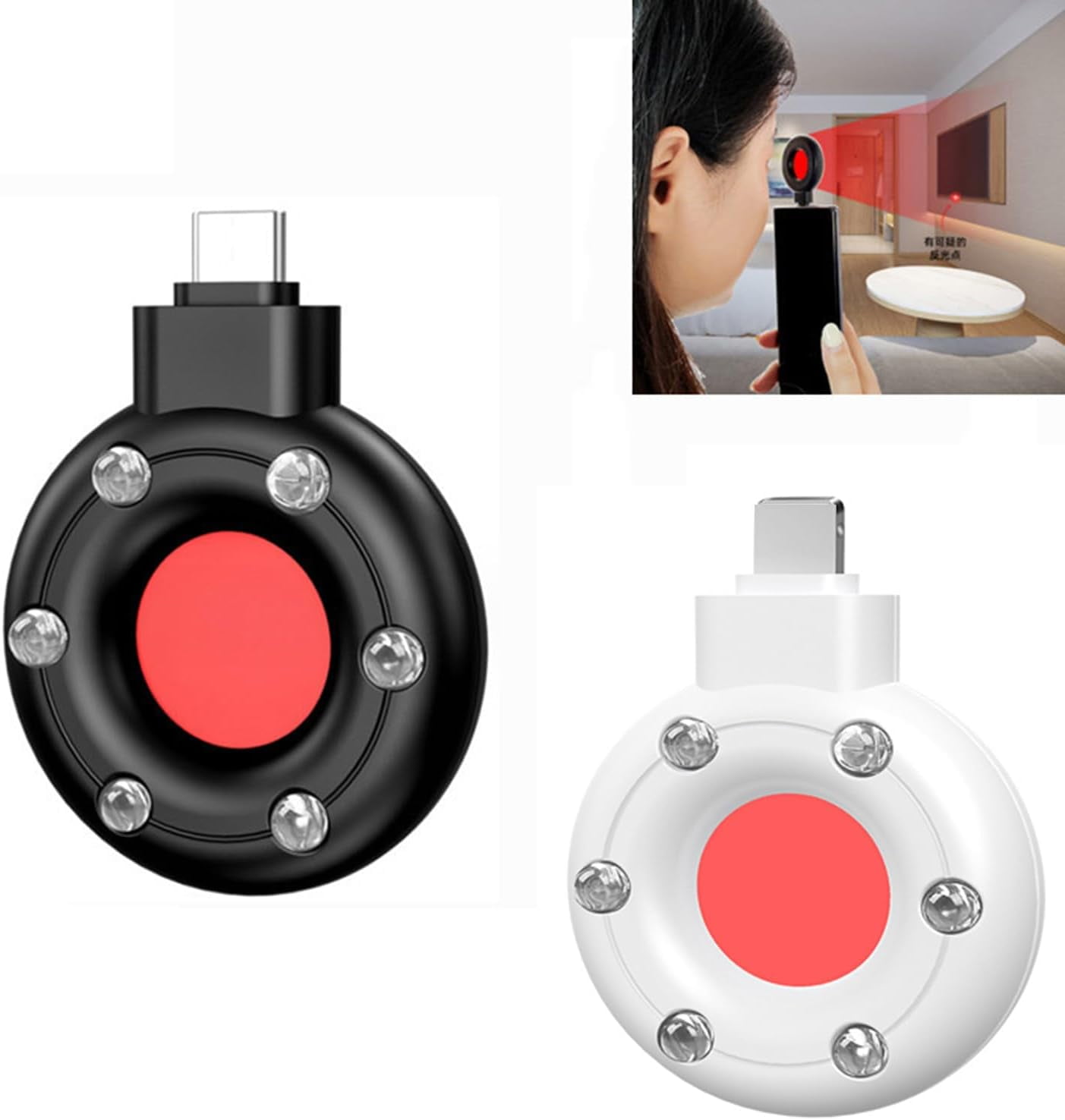 Portable Mini Anti-Peeping Detector, Home Hotel Infrared Anti-Candid ...