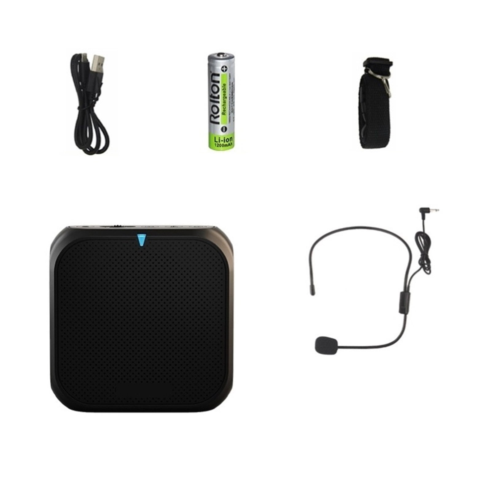 Portable Mini Audio Voice Amplifier Megaphone Booster With Wired ...