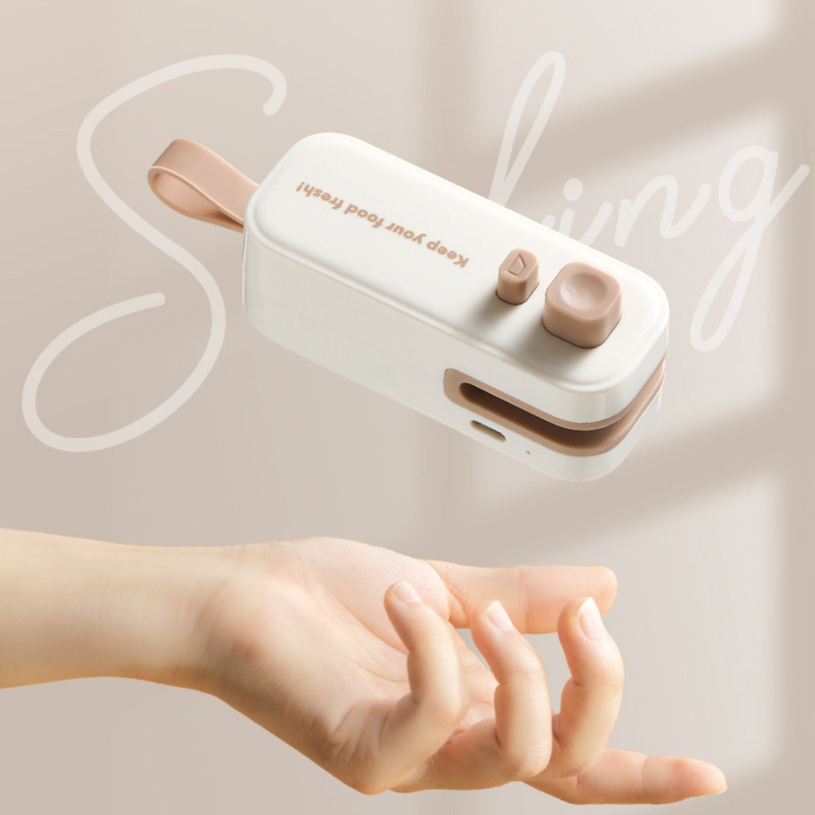 Portable Mini Automatic Bag Sealer, One-Touch Home Food Sealing Machine ...