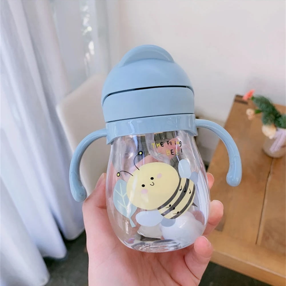 Portable Mini Baby Cup With Shoulder Convenient Kawaii School Straw Cup ...