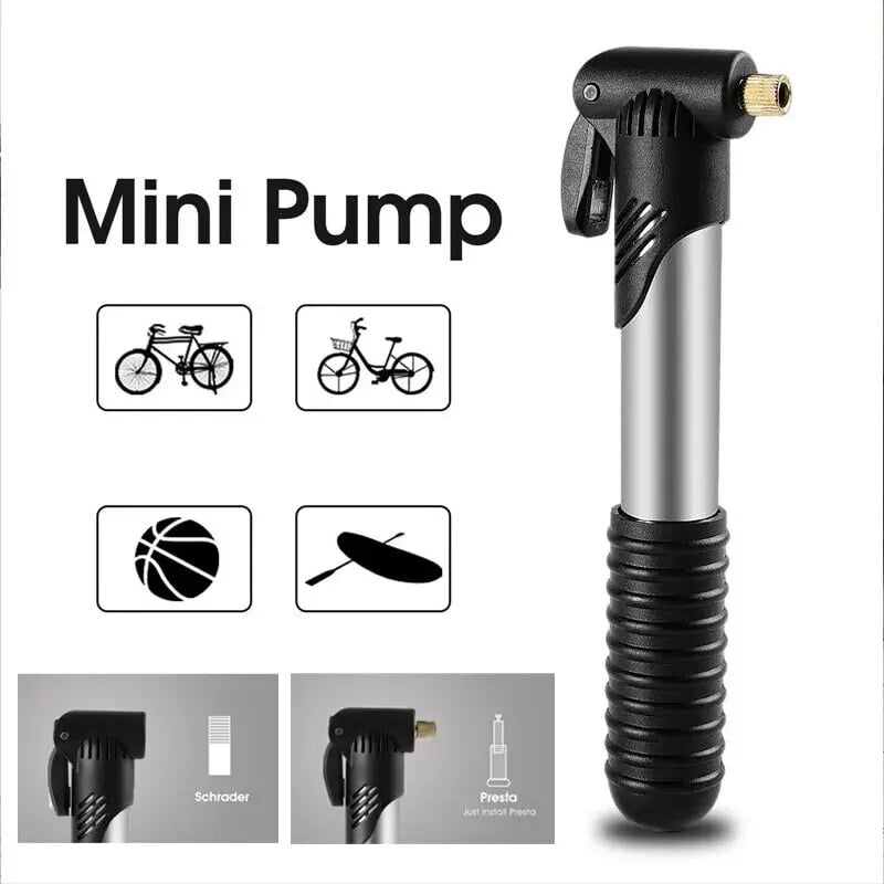 Portable Mini Bicycle Pump Cycling Hand Air Pump Ball Tire Inflator ...