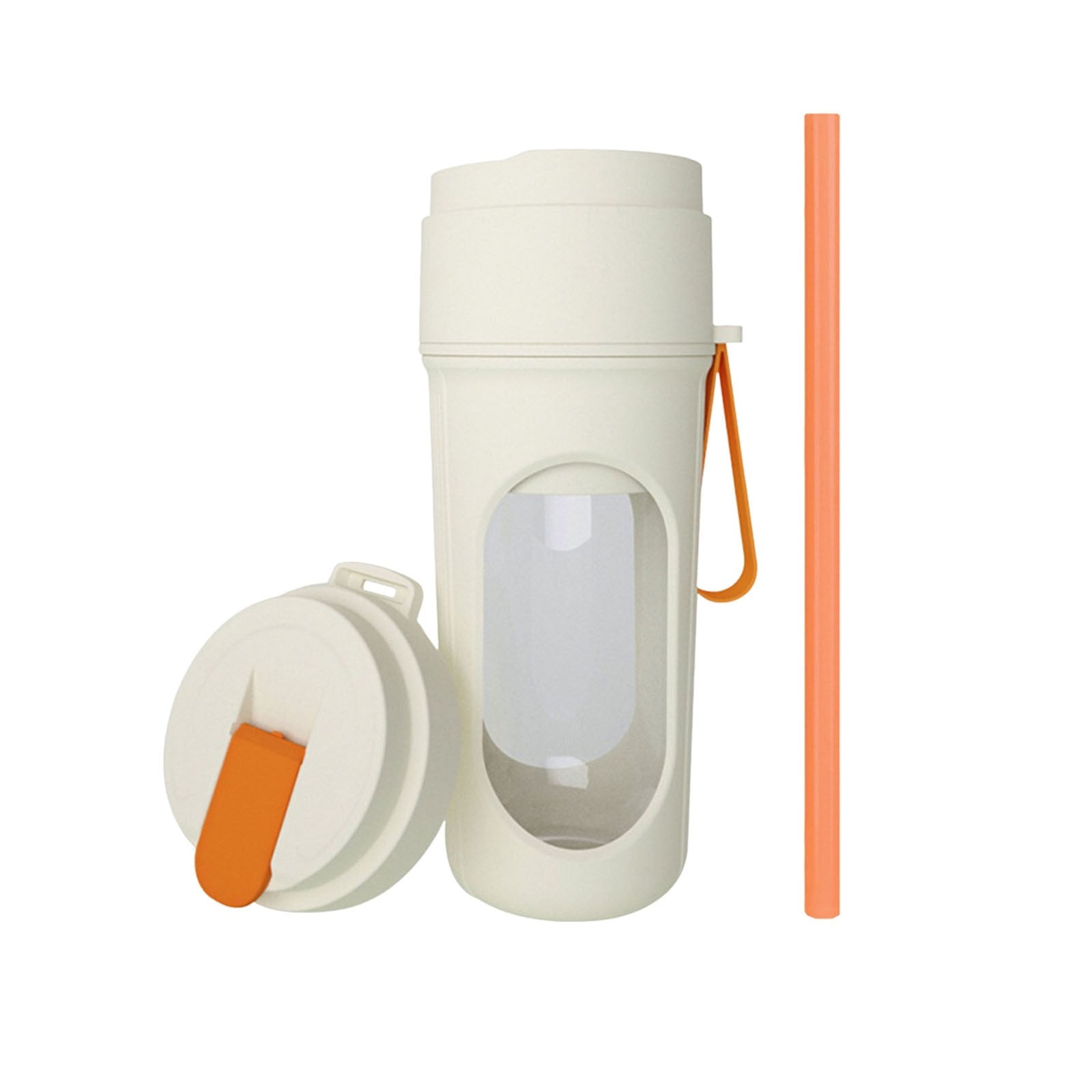 Portable Mini Blender Rechargeable, Travel Personal Juicer with Straw ...