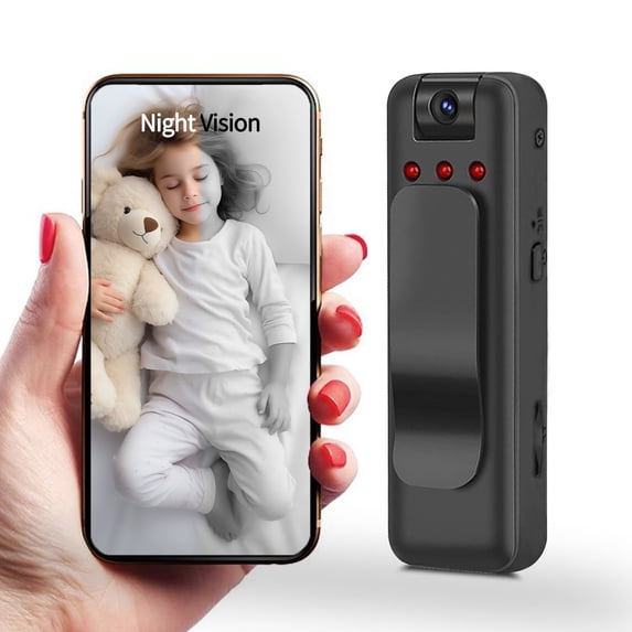 Portable Mini Body Camera with WIFI, 720P HD Wearable Bodycam, Night ...