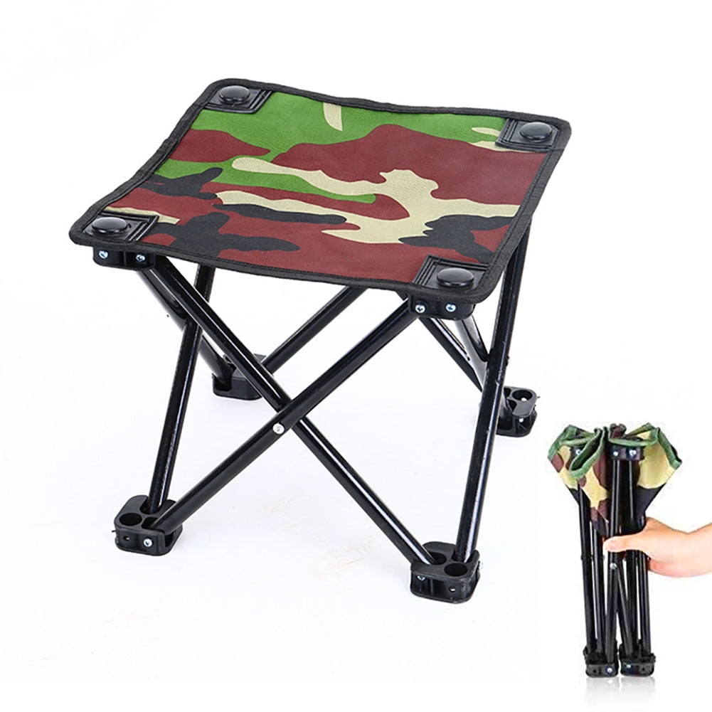 Portable Mini Camouflage Folding Stool Fishing Chair Maza For Camping ...