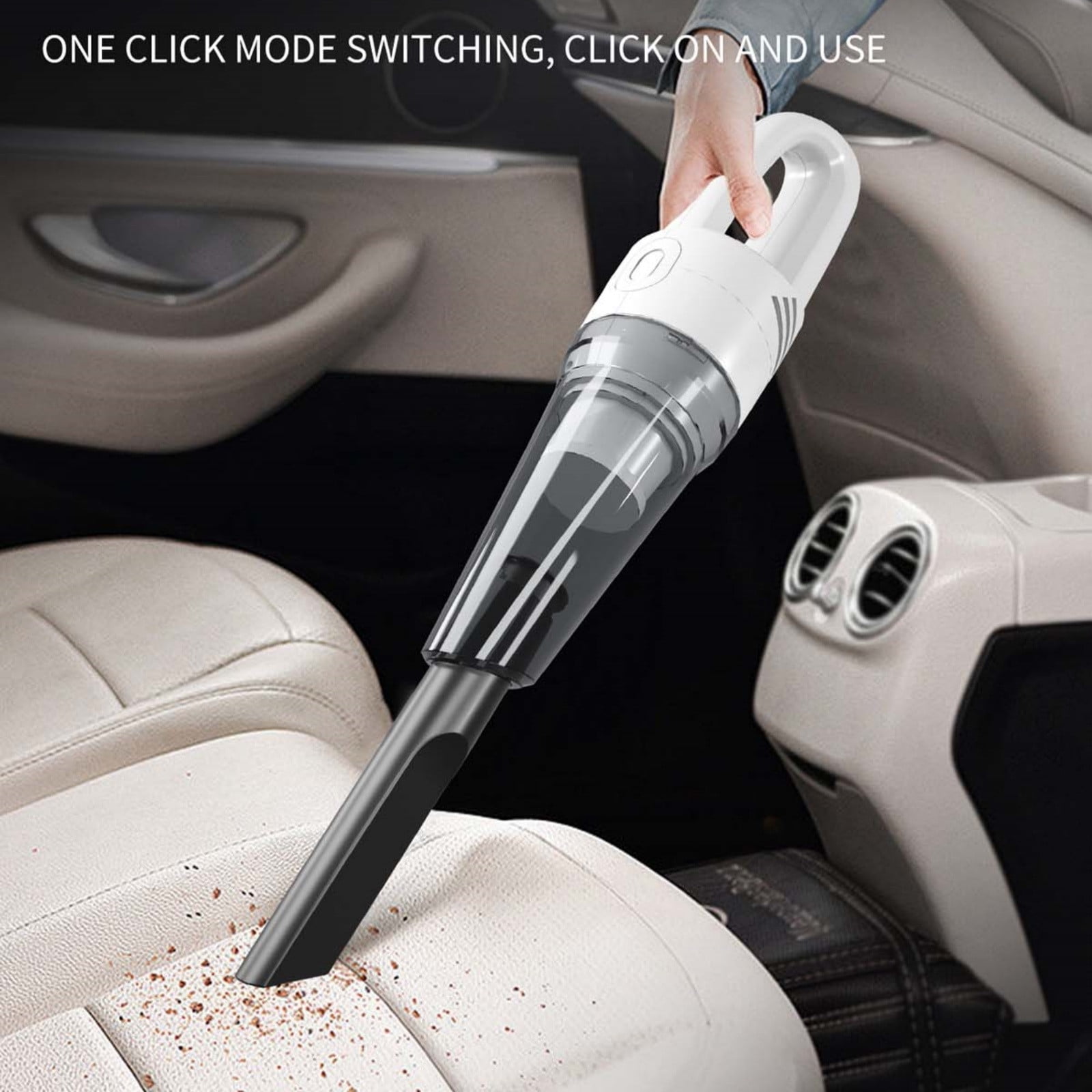 Portable Mini Car Vacuum Cleaner,5000Pa High Power Suction Cordless ...