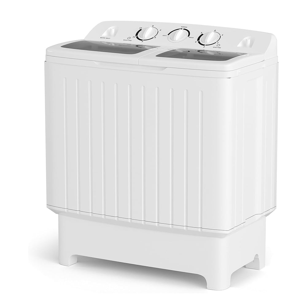 Portable Mini Compact Twin Tub Washing Machine 20lbs Washer Spain ...