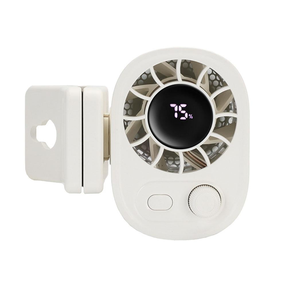 Portable Mini Desk Fan, Rechargeable Battery Powered Small Stroller Fan ...