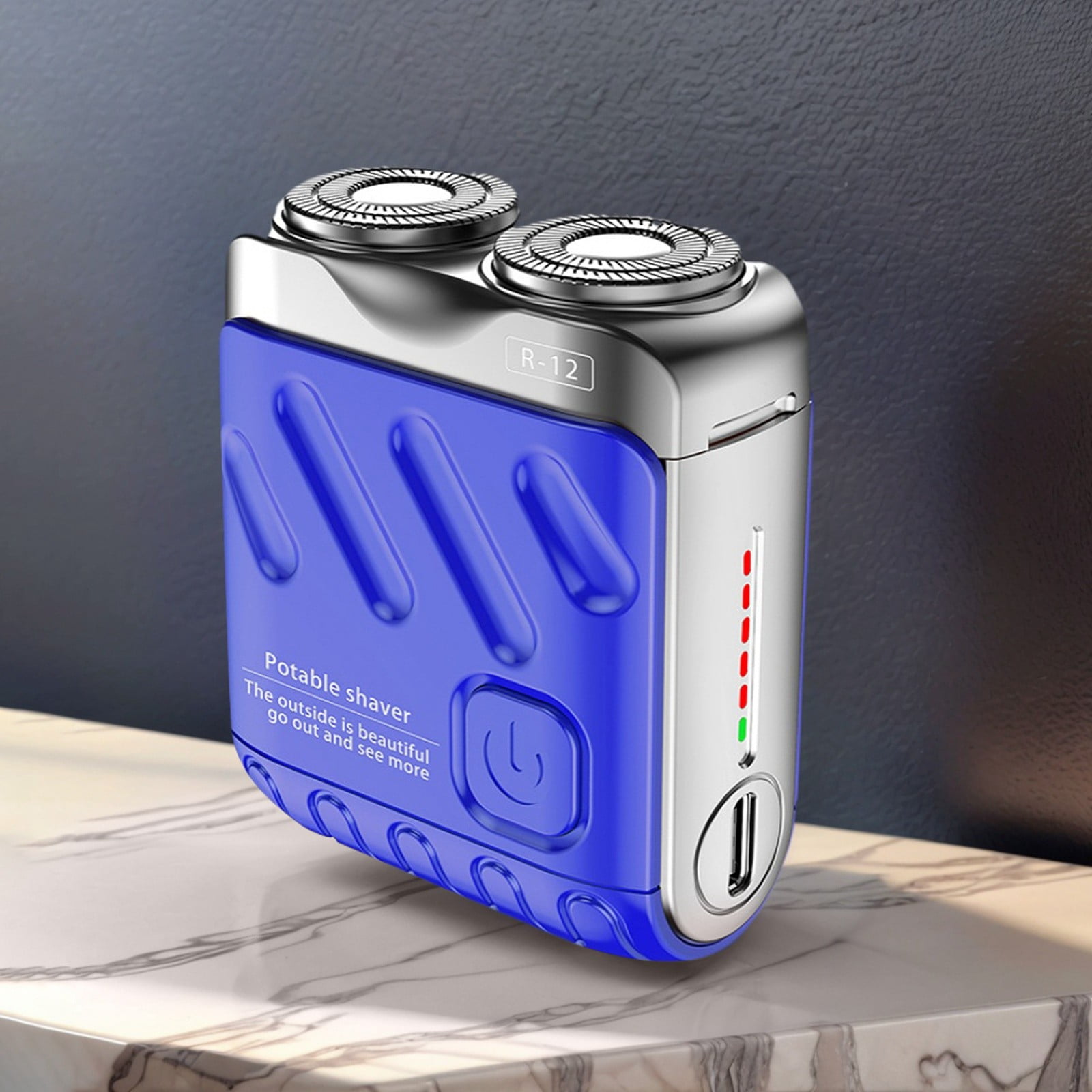 Portable Mini Electric Mens Shaver, 2025 New Double Head Rotary ...