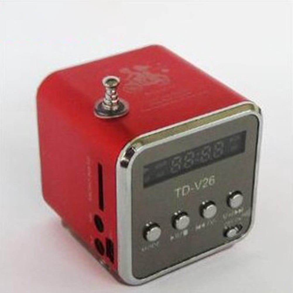 Portable Mini FM Radio Speaker with LED Display and Built-in Battery ...