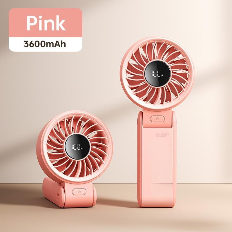 Portable Mini Fan 3600mAh 150° Folded USB Fans With 5 Gears Strong Wind ...