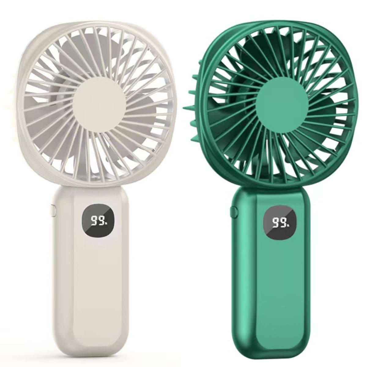 Portable Mini Fan, Rechargeable 4000mAh Battery Handheld Fan, 4 Speed ...