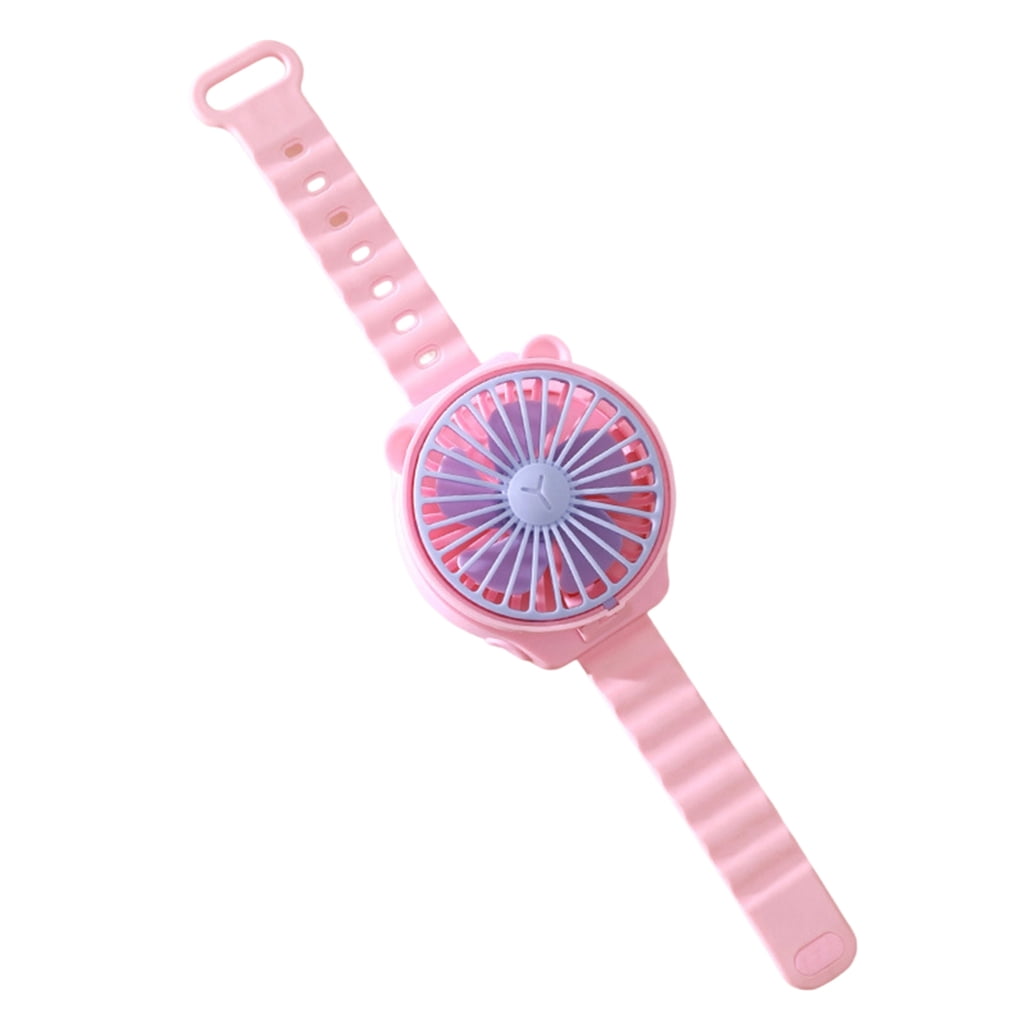 AM4 Battery Operated Cartoon Watch Fan Indoor Outdoor Use Ergonomic ...