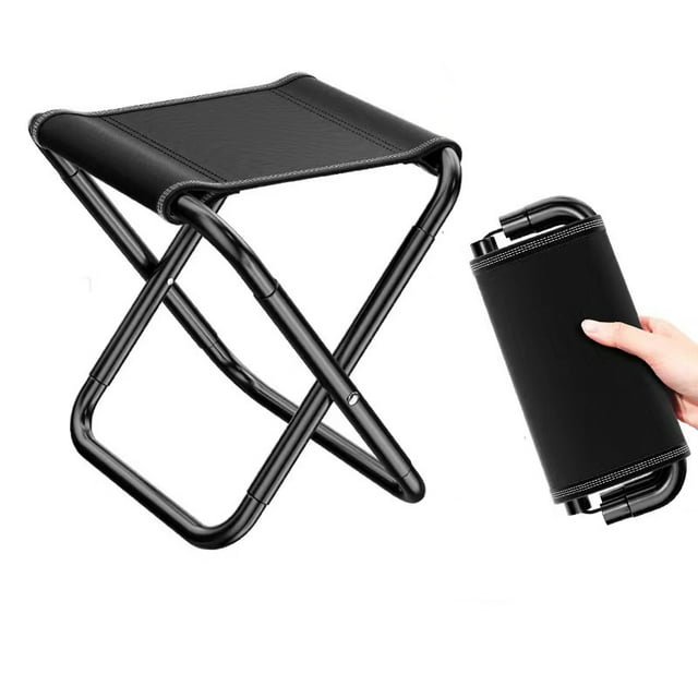 Portable Mini Folding Camping Stool, Lightweight Collapsible Camp Chair ...