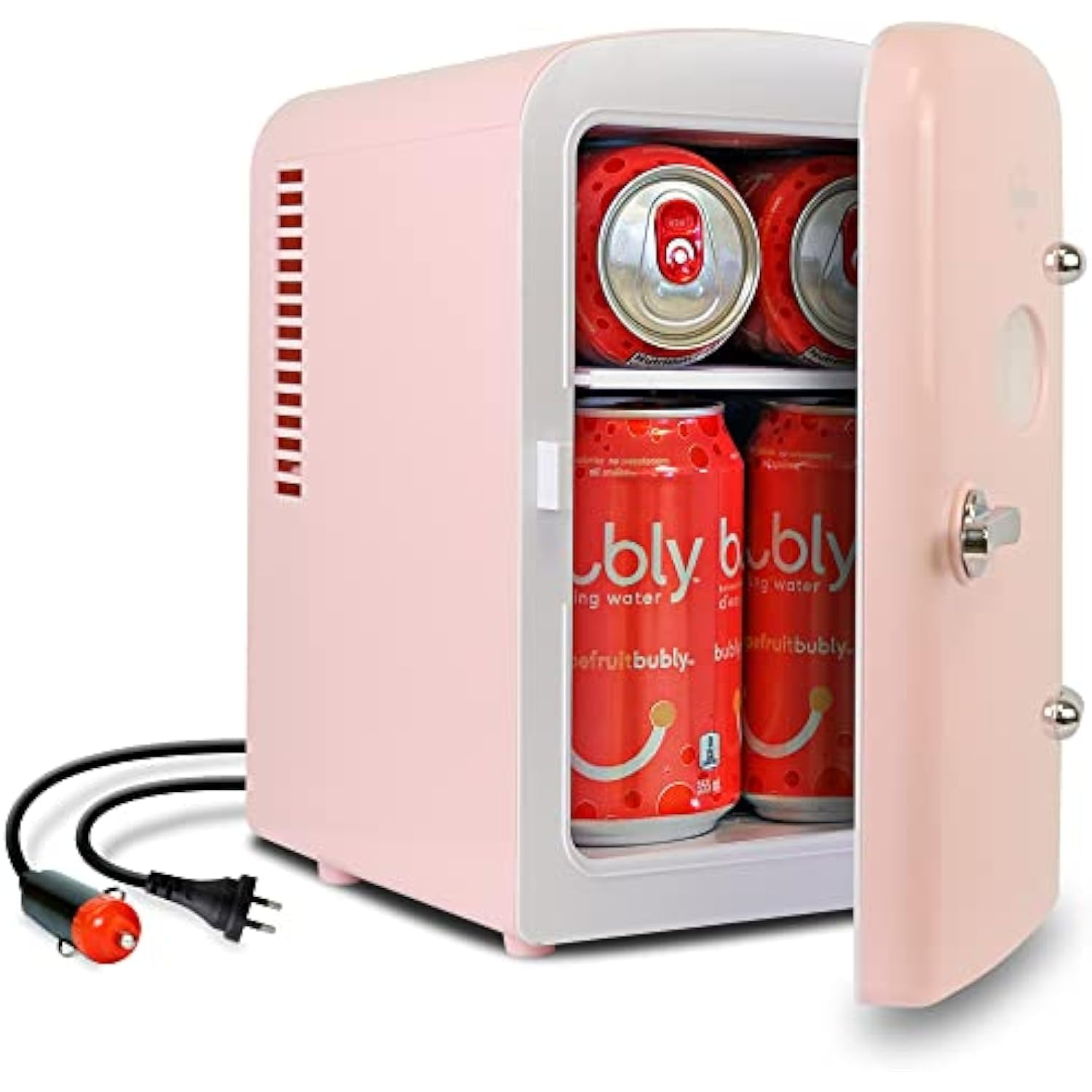 Portable Mini Fridge - 8 Can Compact Cooler for Drinks & Breast Milk ...