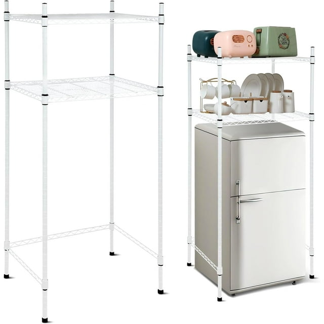 Portable Mini Fridge and Microwave Storage Shelf 52 x 24 x 18 Inch Over ...