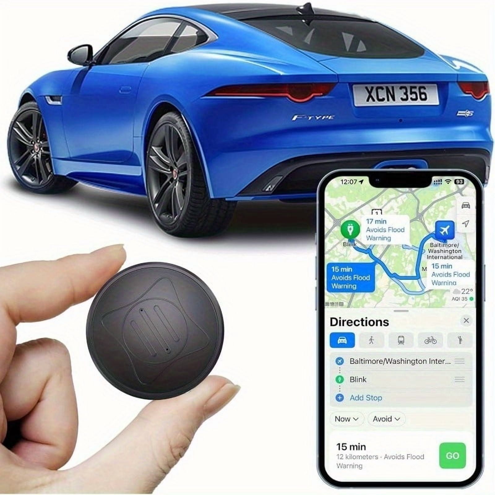 Portable Mini GPS Car Tracker - Real-Time, Magnetic, Hidden, Global Coverage, No Subscription ...