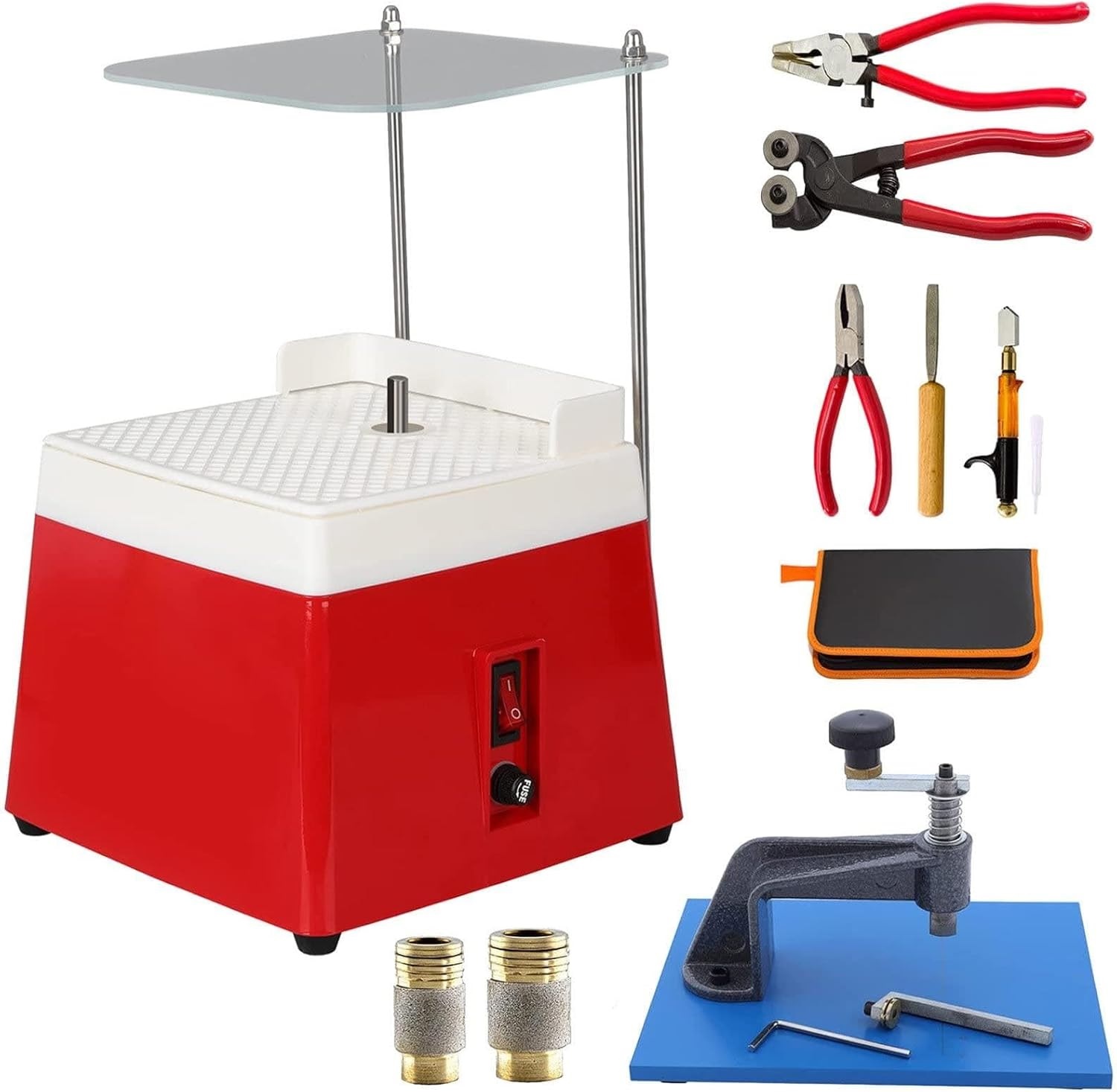 Portable Mini Glass Grinder,Professional Stained Glass Cutting Tool ...