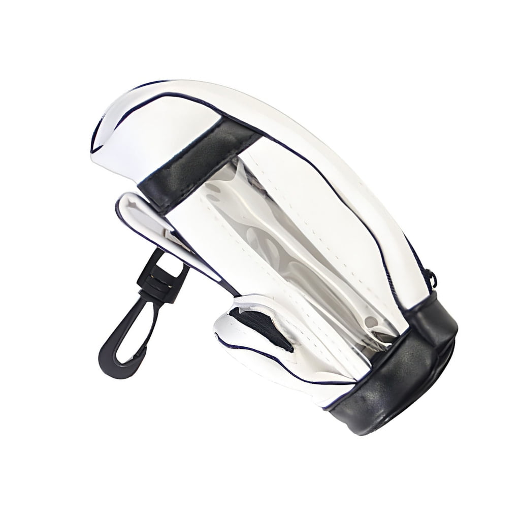 Portable Mini Golf Bag Storage Pouch PU Golf Ball Carry Bag Easy to Use ...