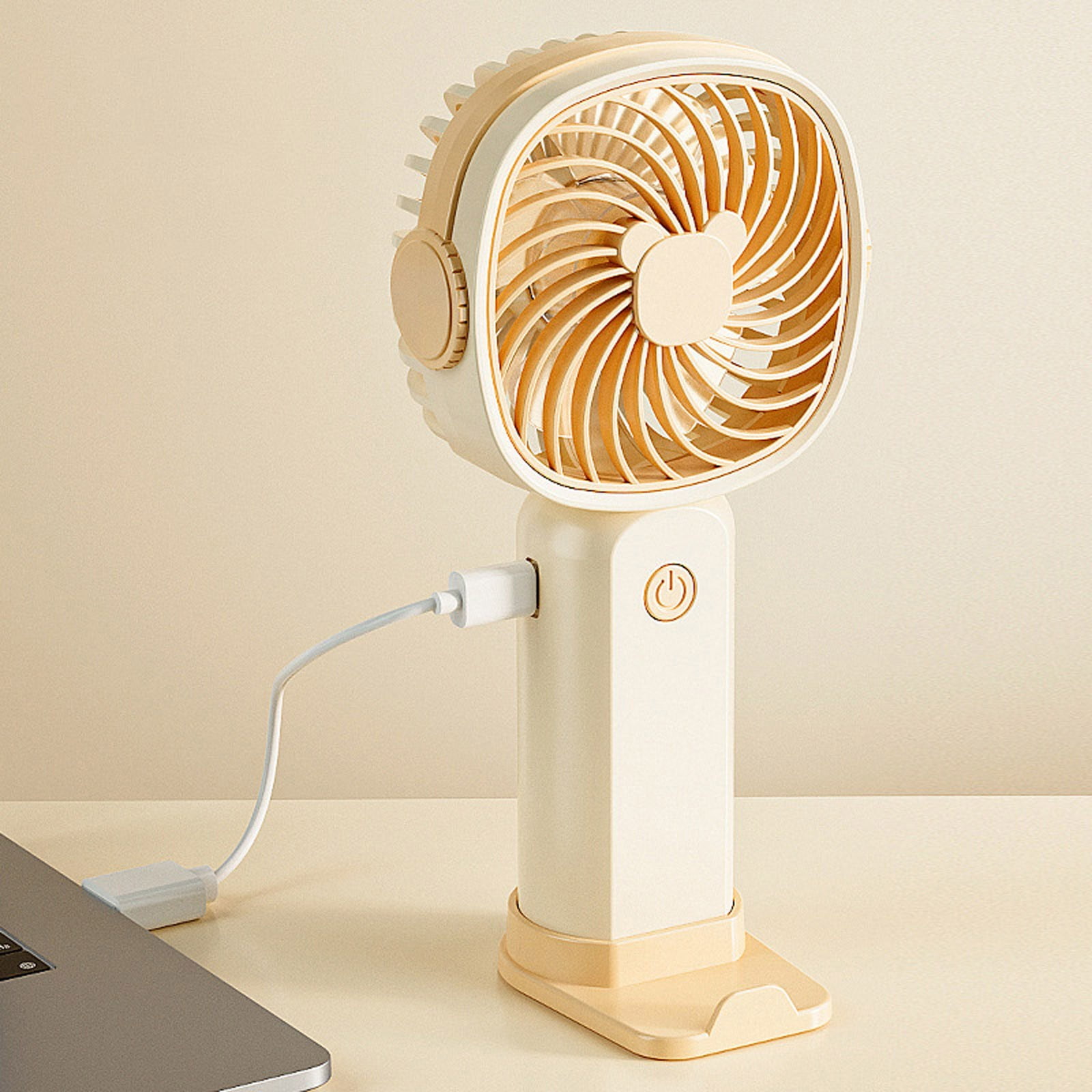 Portable Mini Handheld Fan with USB Rechargeable Battery & Adjustable ...