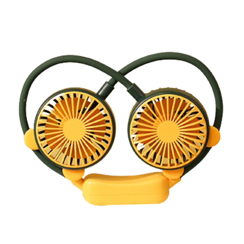 Portable Mini Hanging Neck Fan Mini Cooling Fans 2 Speeds USB ...