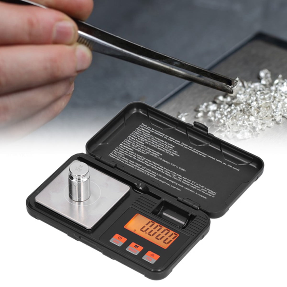 Portable Mini High Precision Professional Digital Milligram Scale 50g/0 ...