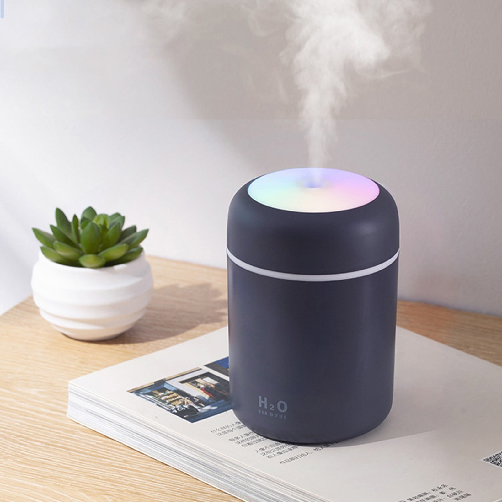 Portable Mini Humidifier, Colorful, Cool Mist, USB Powered, H2o ...