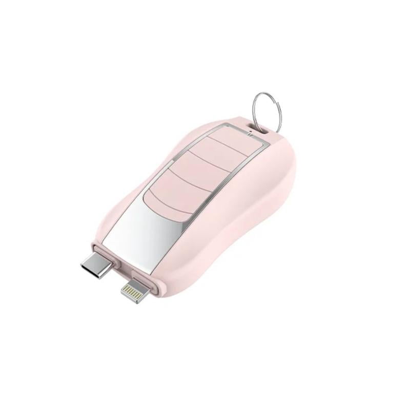 Portable Mini Keychain Power-bank For Lightning Apple and USB-C type ...