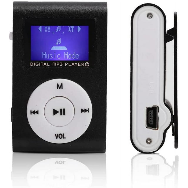 Portable Mini MP3 Music Player Sports Back‑Clip LCD Screen MP3 Support ...