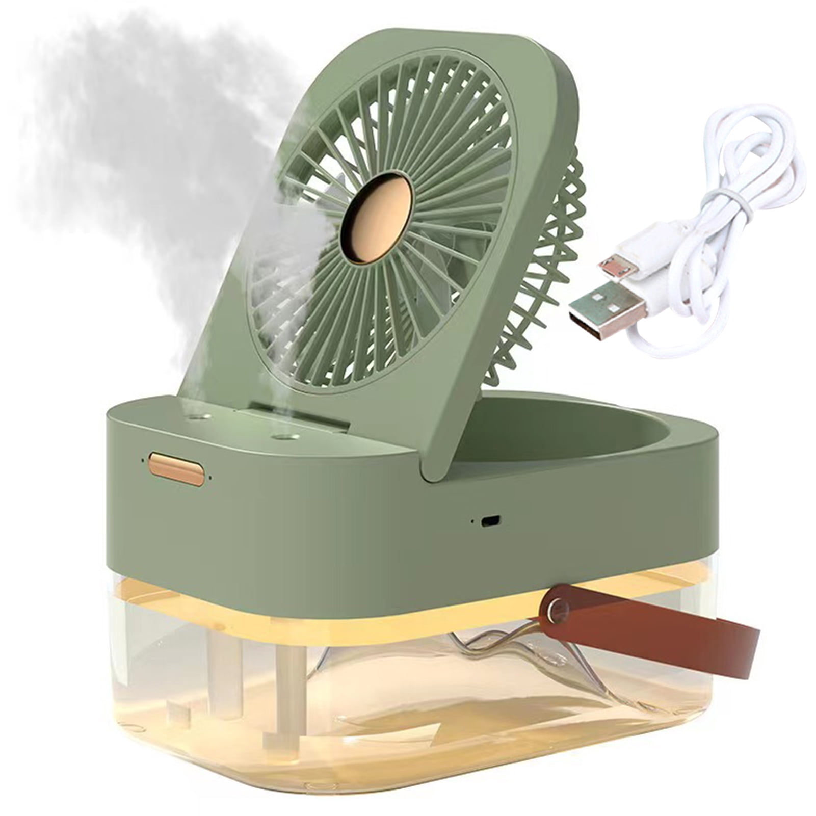Portable Mini Personal Evaporative Air Cooler with 3 Speeds LED Light ...