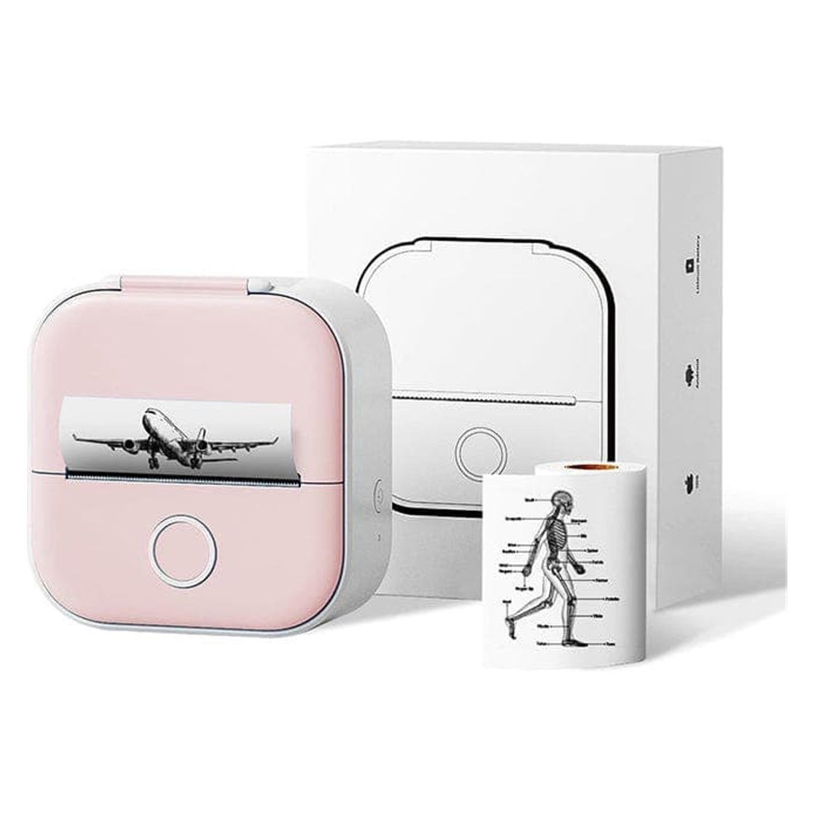 Portable Mini Pocket Inkless Thermal Printer For Learning, Stickers ...