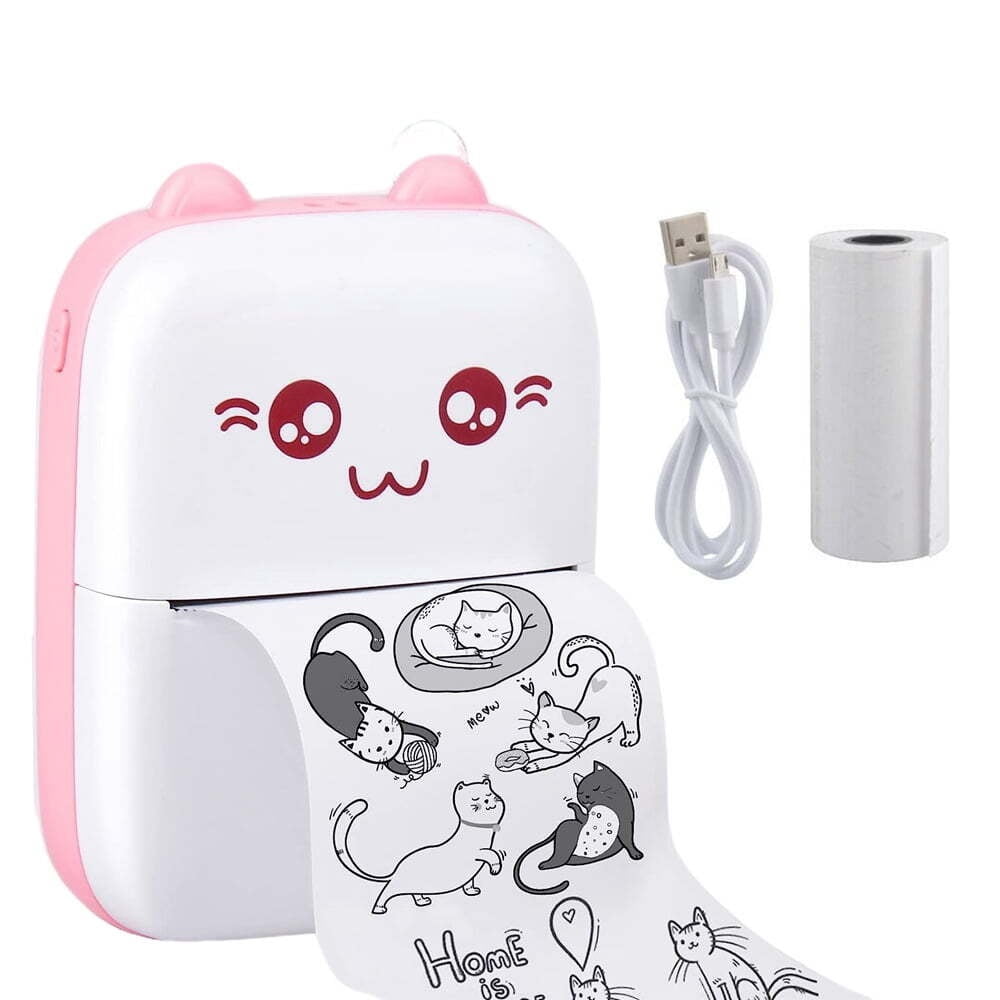 Portable Mini Printer, Mini Photo Printer, Pocket Wireless Bluetooth ...