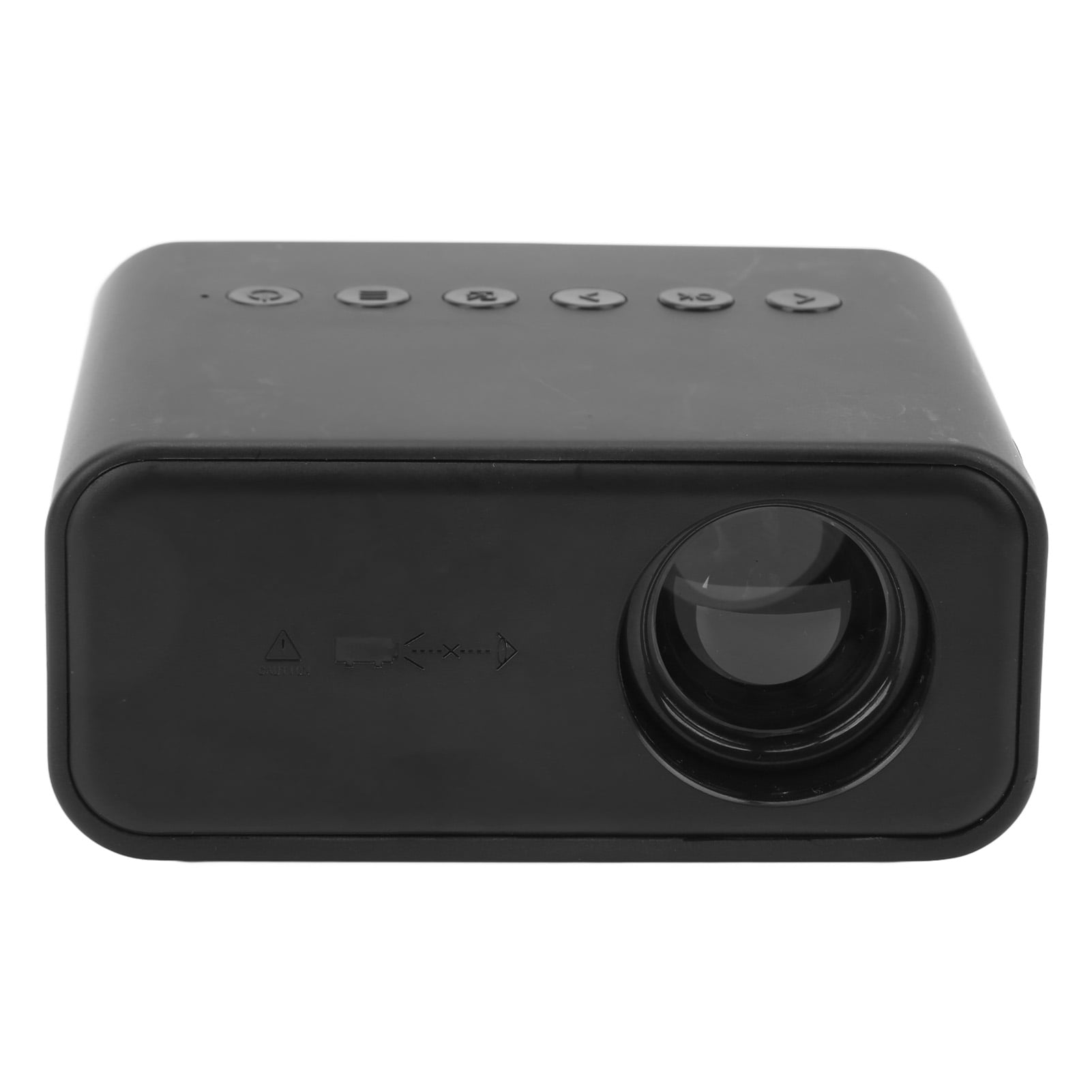 Portable Mini Projector: Black 1920*1080 with Remote Control, Inbuilt ...