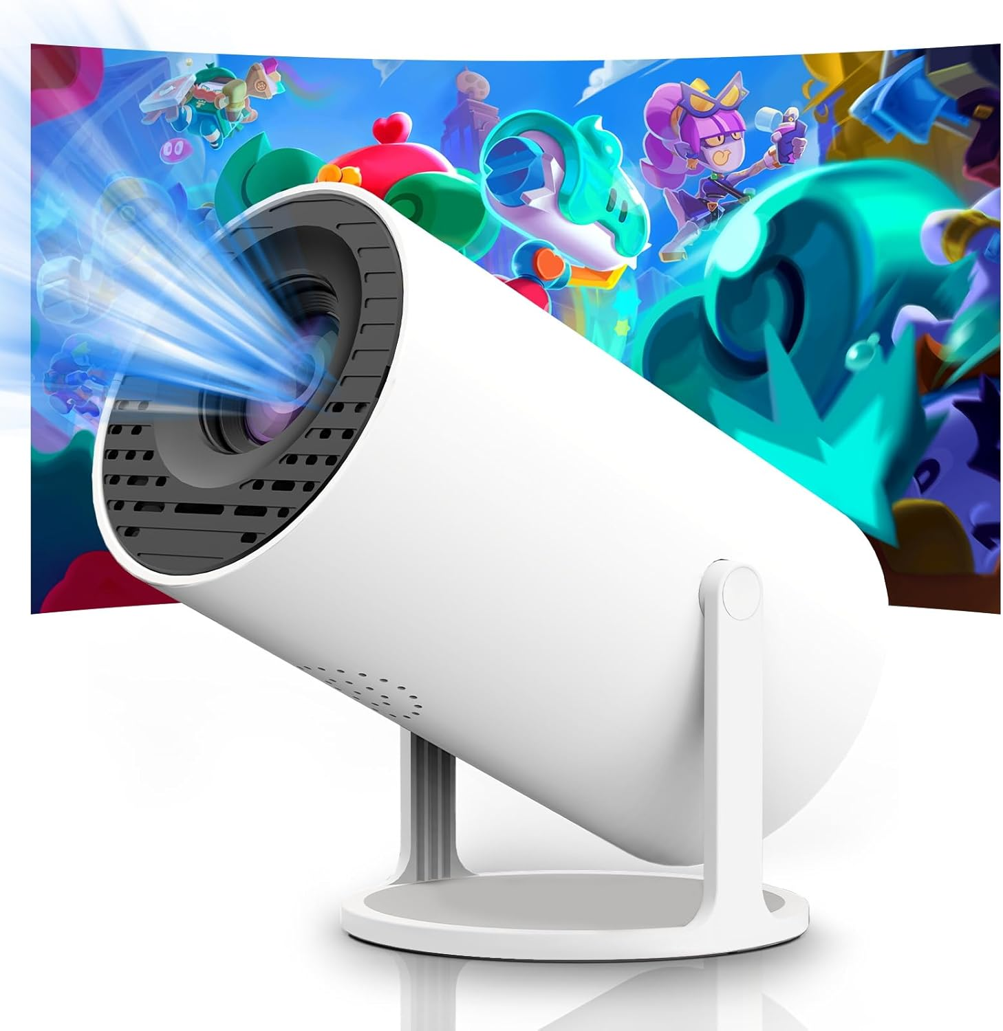 Portable Mini Projector with WiFi & Bluetooth, 4K Compatible, Native ...