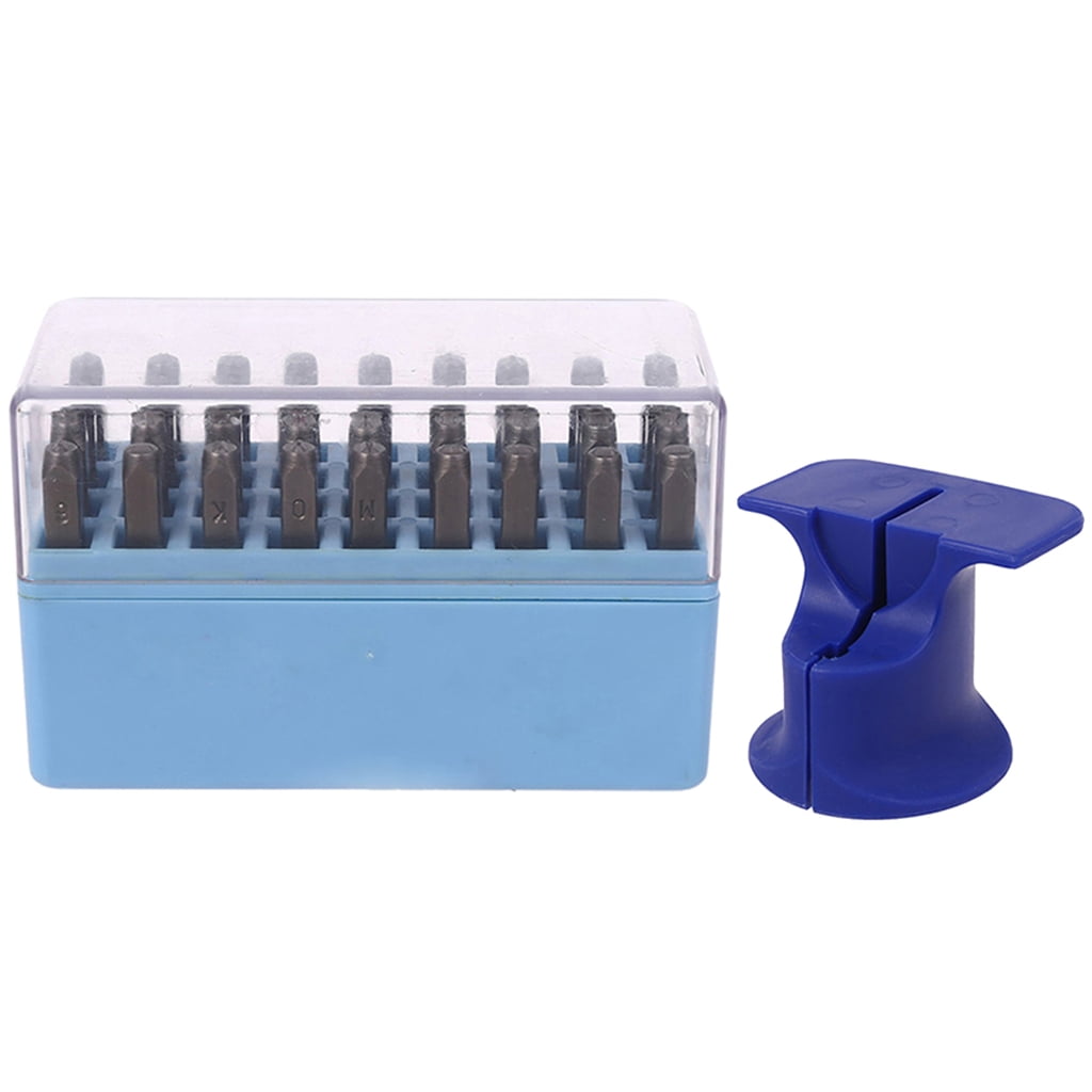 Portable Mini Punch Stamp Holder Professional Alphabets and Figures Punch Set Essential Tool for ...