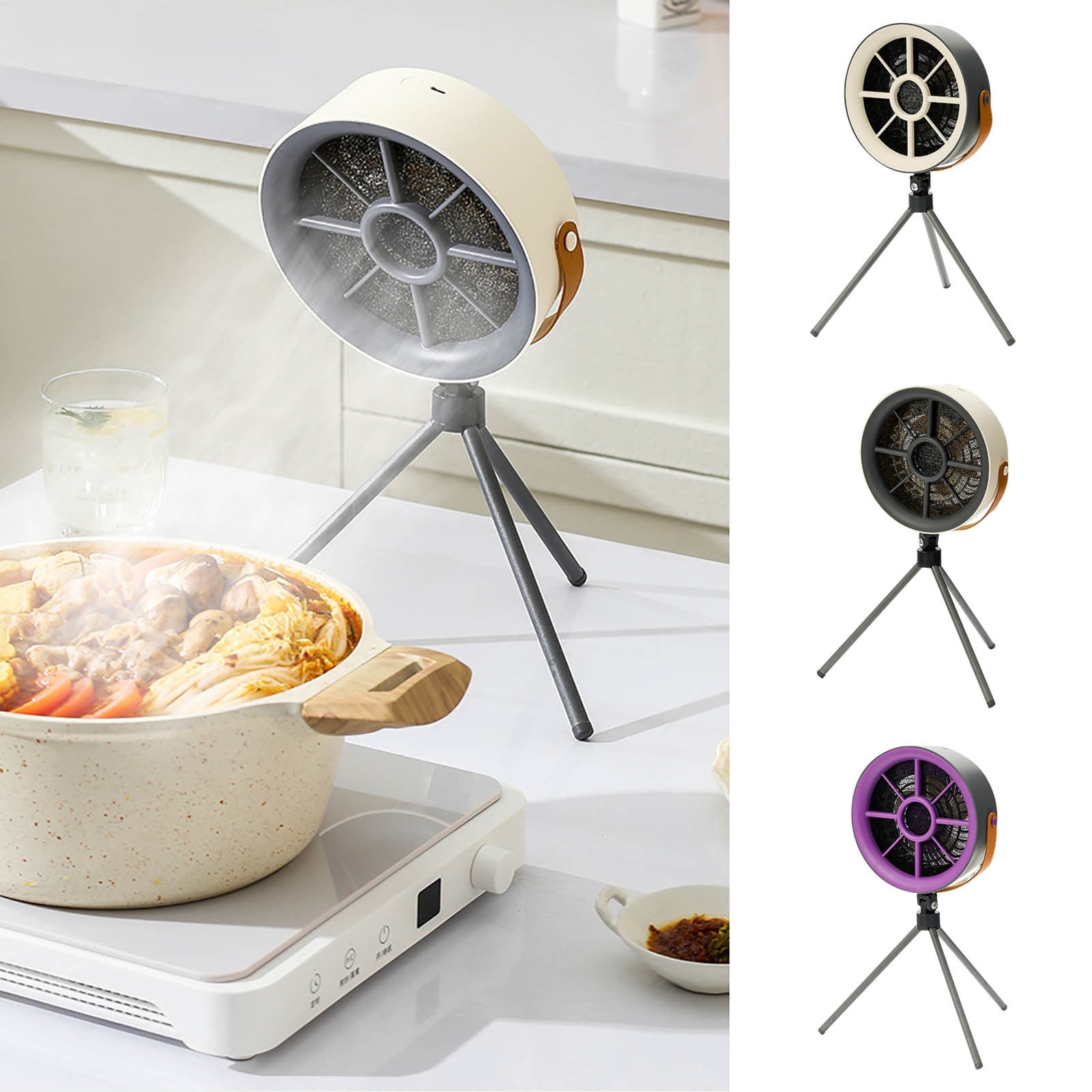 Portable Mini Range Hood 14x7 inch Compact BBQ Smoke Extractor Fan for ...