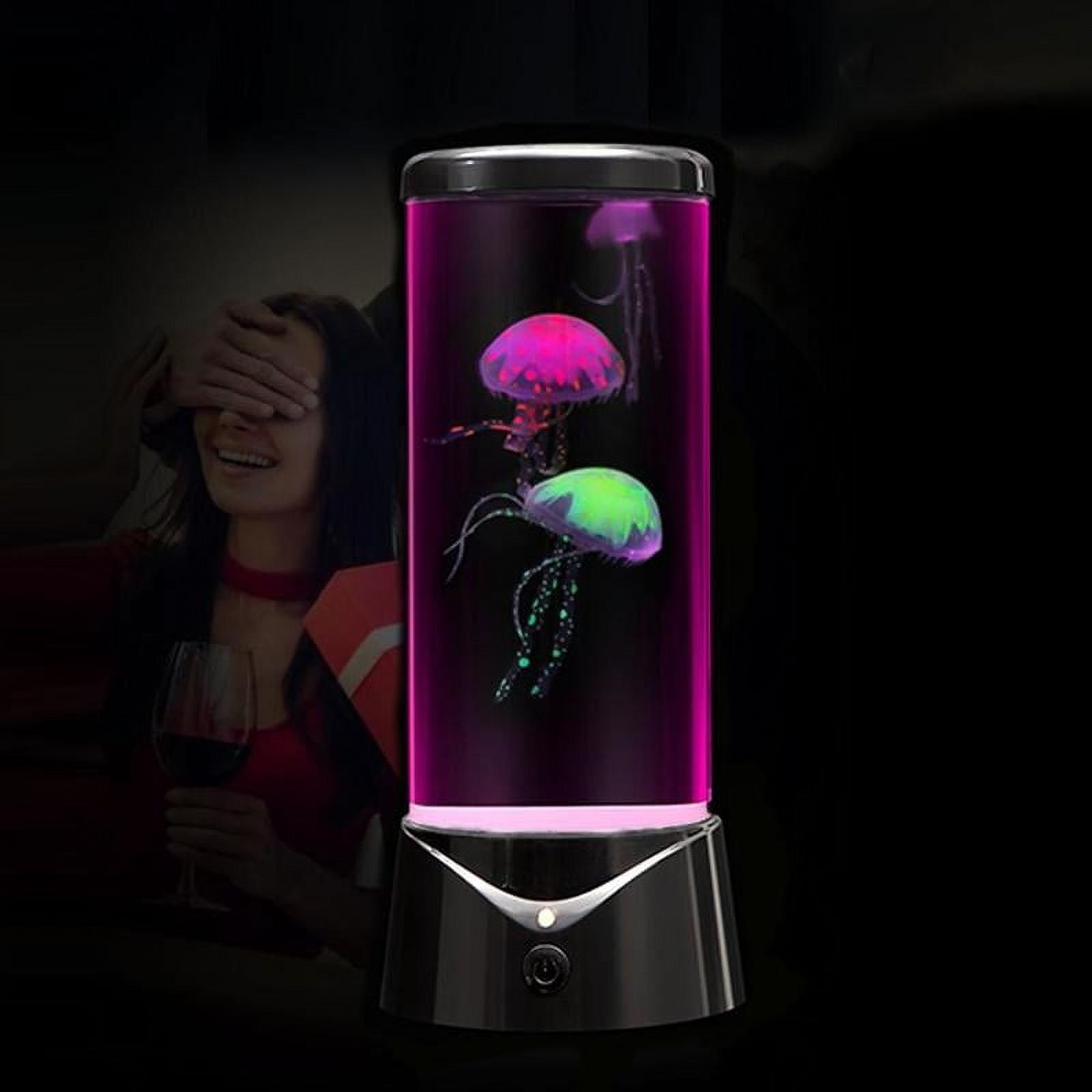 Portable Mini Round Jellyfish Lamp, Multipurpose 7 Color Changing ...