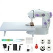 Mini Sewing Machine, Portable Adjustable 2-Speed Double Thread Sewing ...
