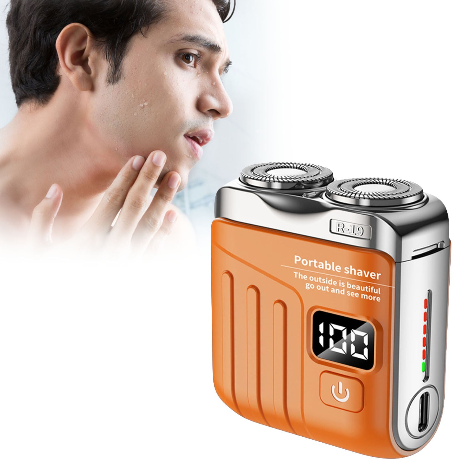 Portable Mini Shaver for Men Wet and Dry Cordless Shaving Compact ...