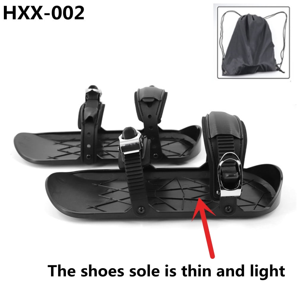 Portable Mini Ski Skates for Snow, Short Skiboard Snowblades, High ...