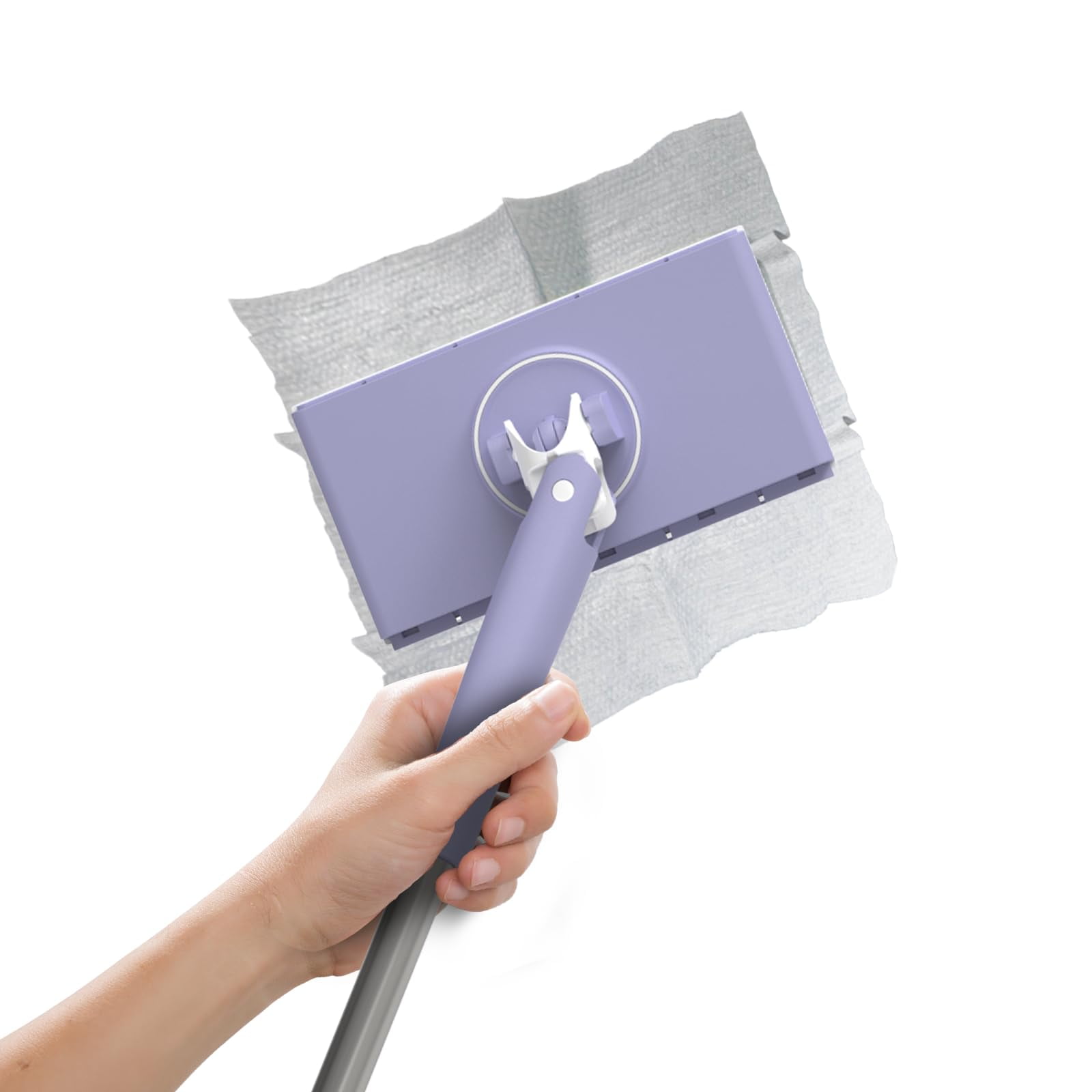 Portable Mini Surface Cleaner with 10 Count Dry Refills, 360° Rotating ...